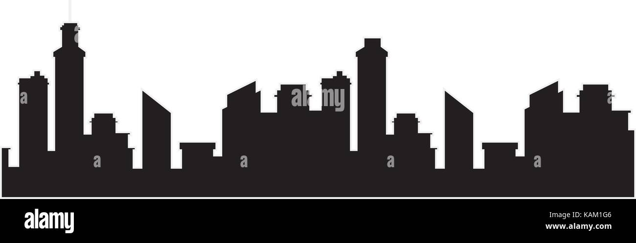 silhouette of city buildings icon Stock Vector Image & Art - Alamy