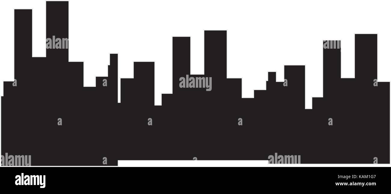 silhouette of city buildings icon Stock Vector Image & Art - Alamy