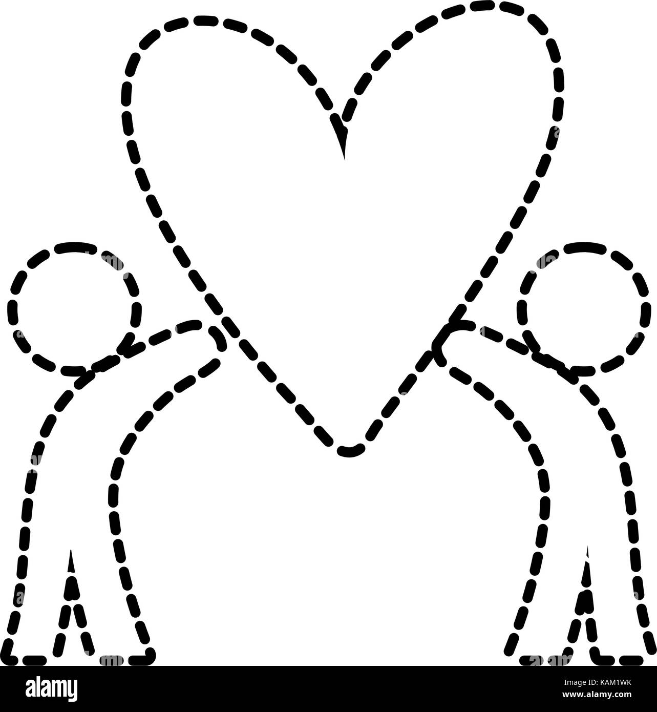 pictogram people with heart vector illustration Stock Vector Image ...