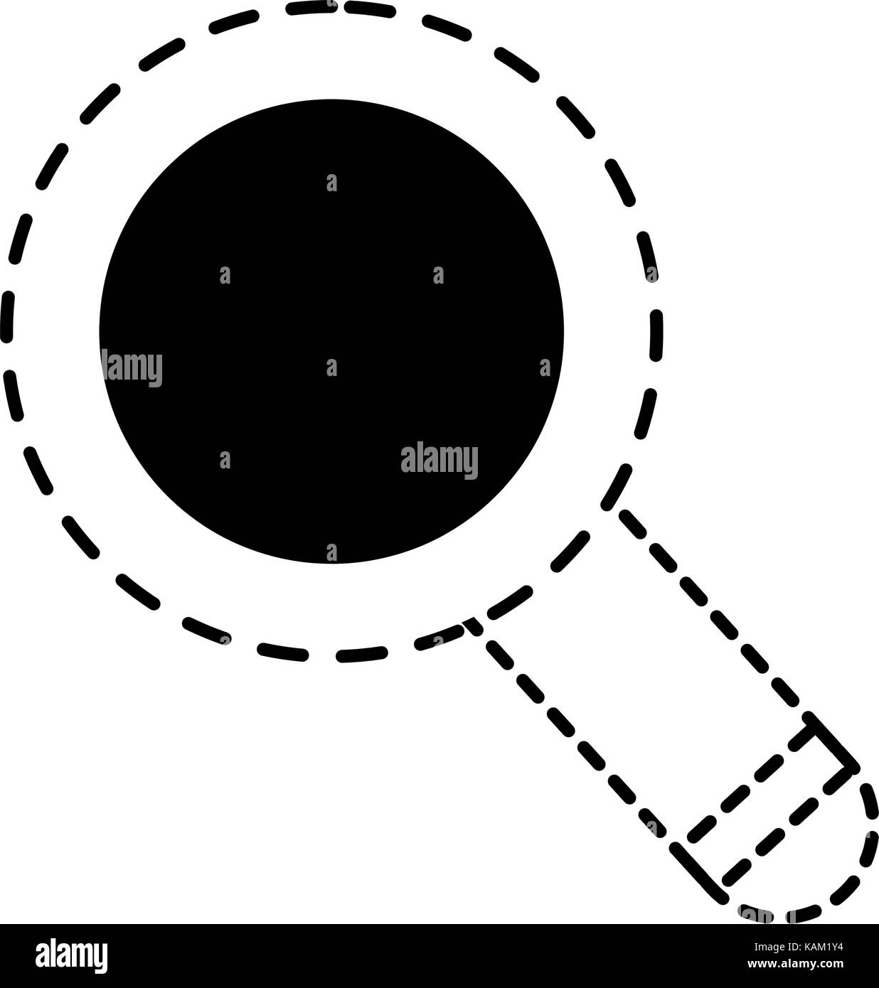 magnifying glass sticker vector illustration Stock Vector Image & Art ...