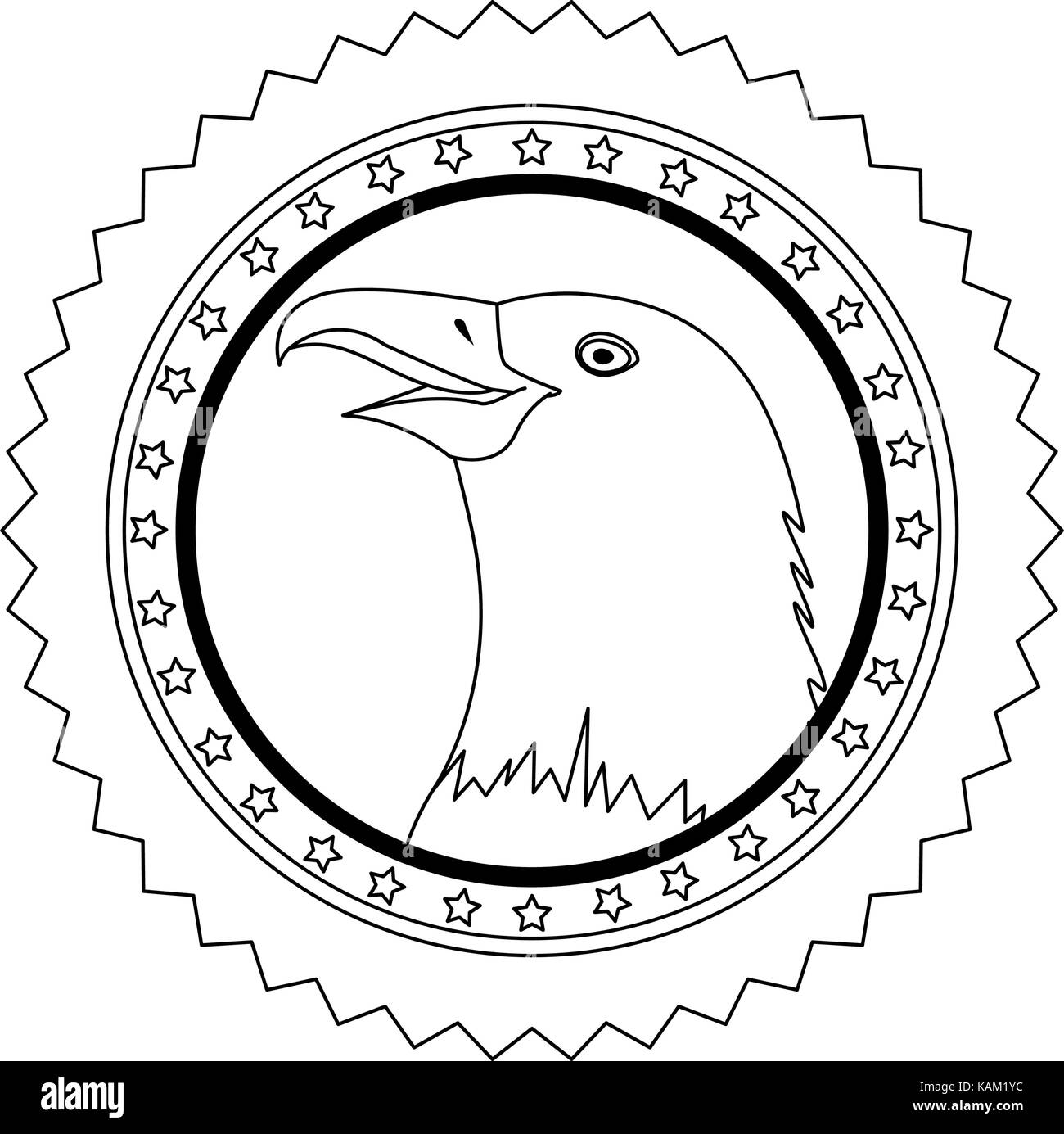 American hawk symbol Stock Vector Image & Art - Alamy