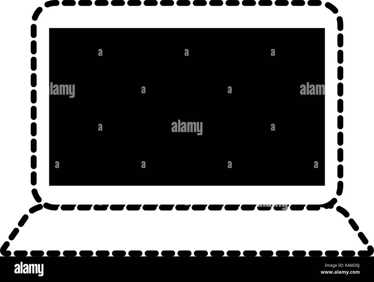 laptop sticker vector illustration Stock Vector Image & Art - Alamy