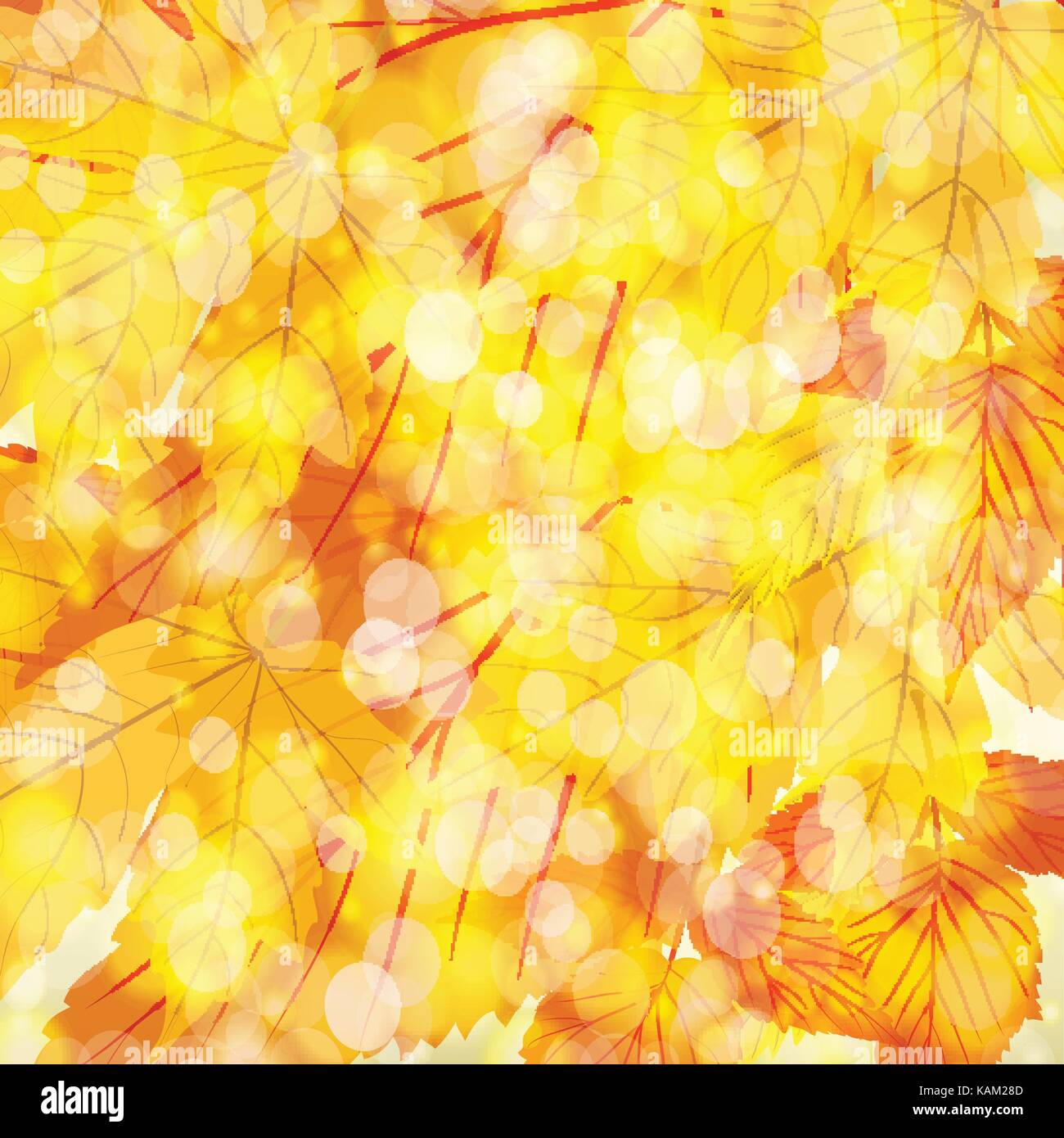 Autumn leaves falling in bright Stock Vector Images - Alamy