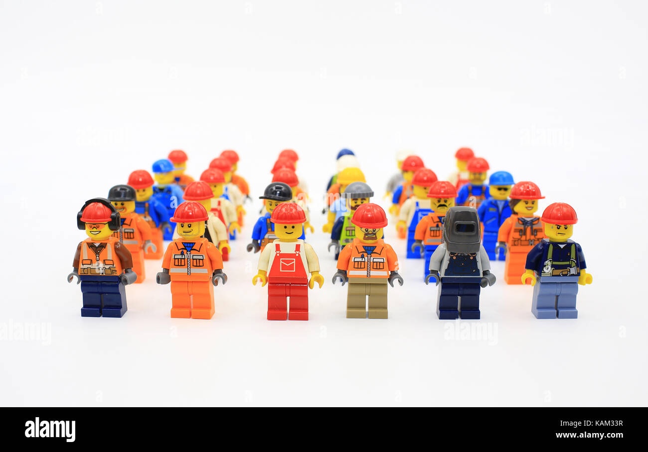 Lego construction worker builder hi-res stock photography and images ...