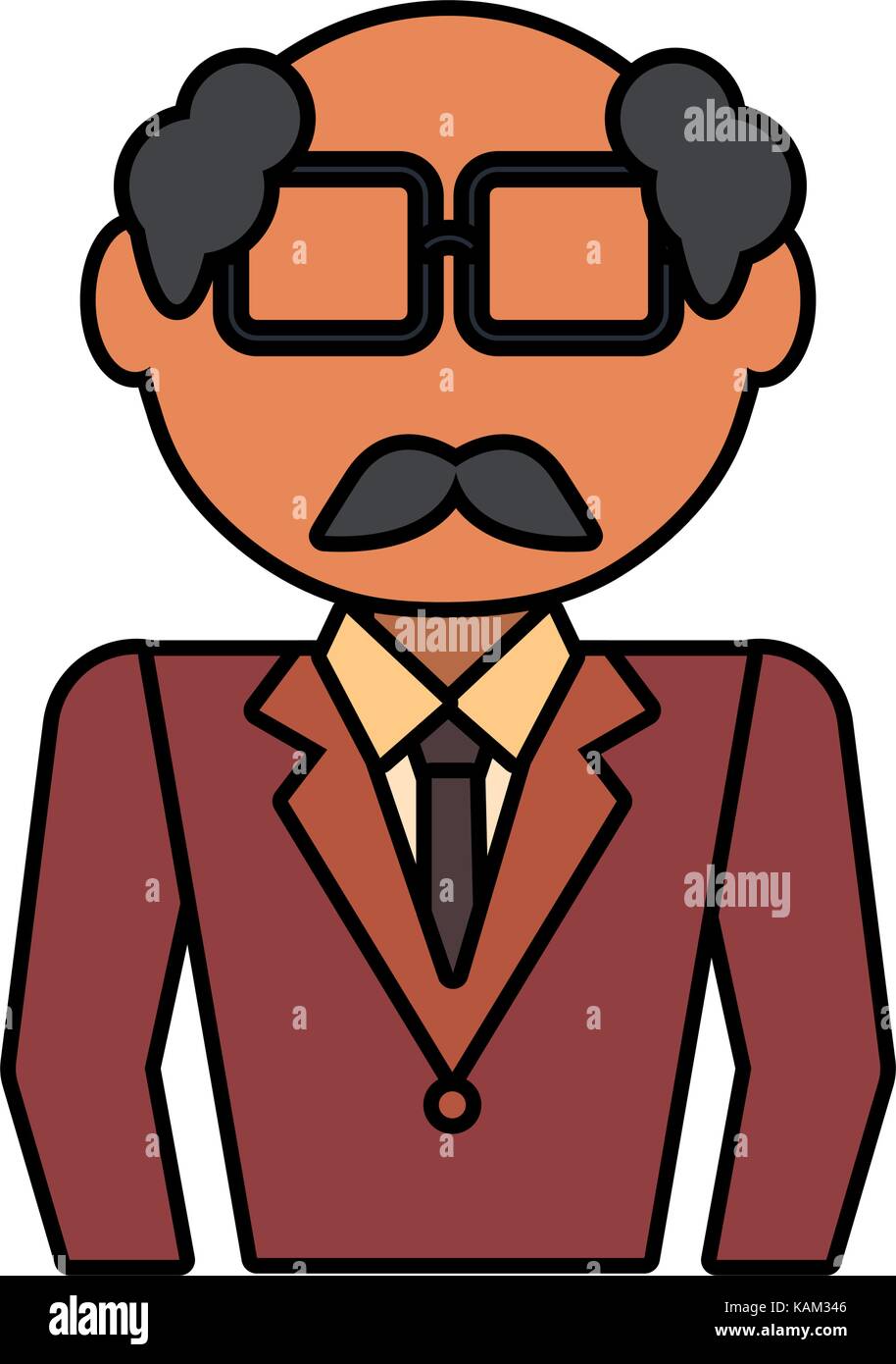 old businessman vector illustration Stock Vector Image & Art - Alamy