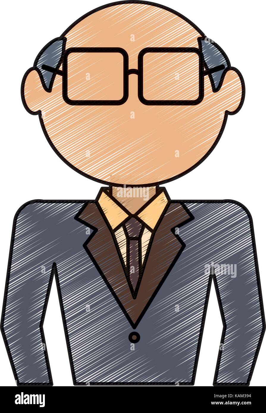 old businessman vector illustration Stock Vector Image & Art - Alamy