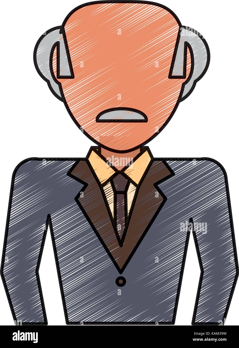 old businessman vector illustration Stock Vector Image & Art - Alamy