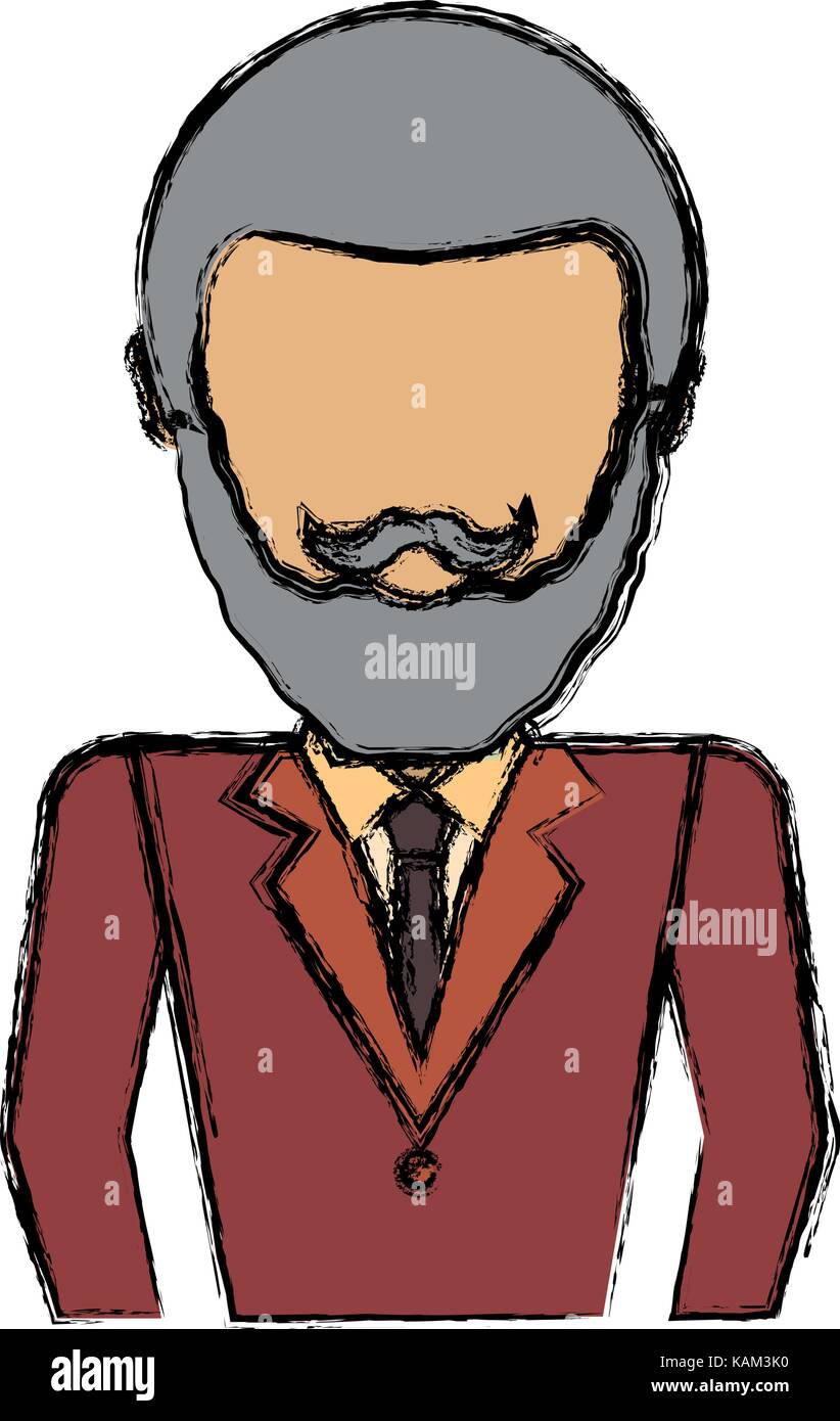 old businessman vector illustration Stock Vector Image & Art - Alamy