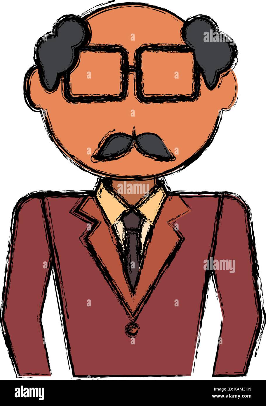 old businessman vector illustration Stock Vector Image & Art - Alamy