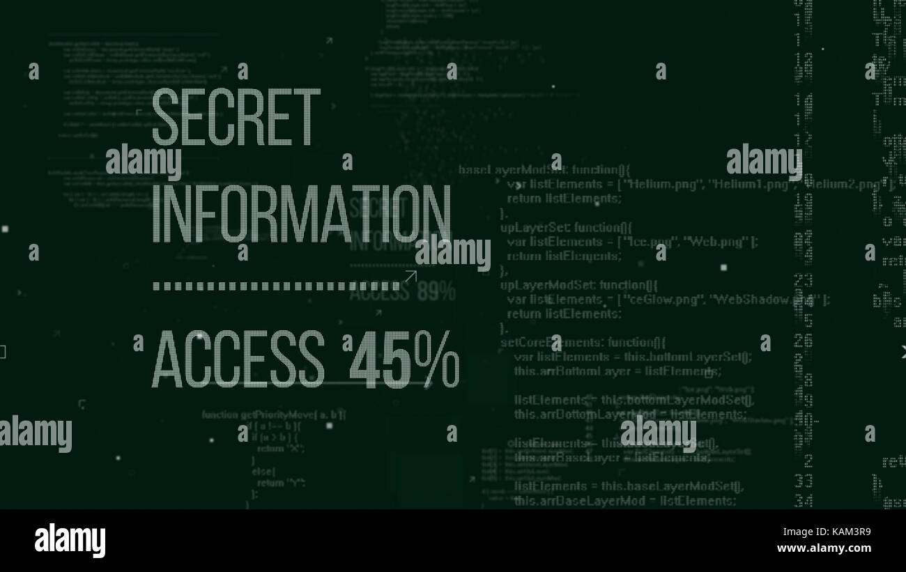 Alpha geek 3d illustration of hackers code with an inscription Secret ...