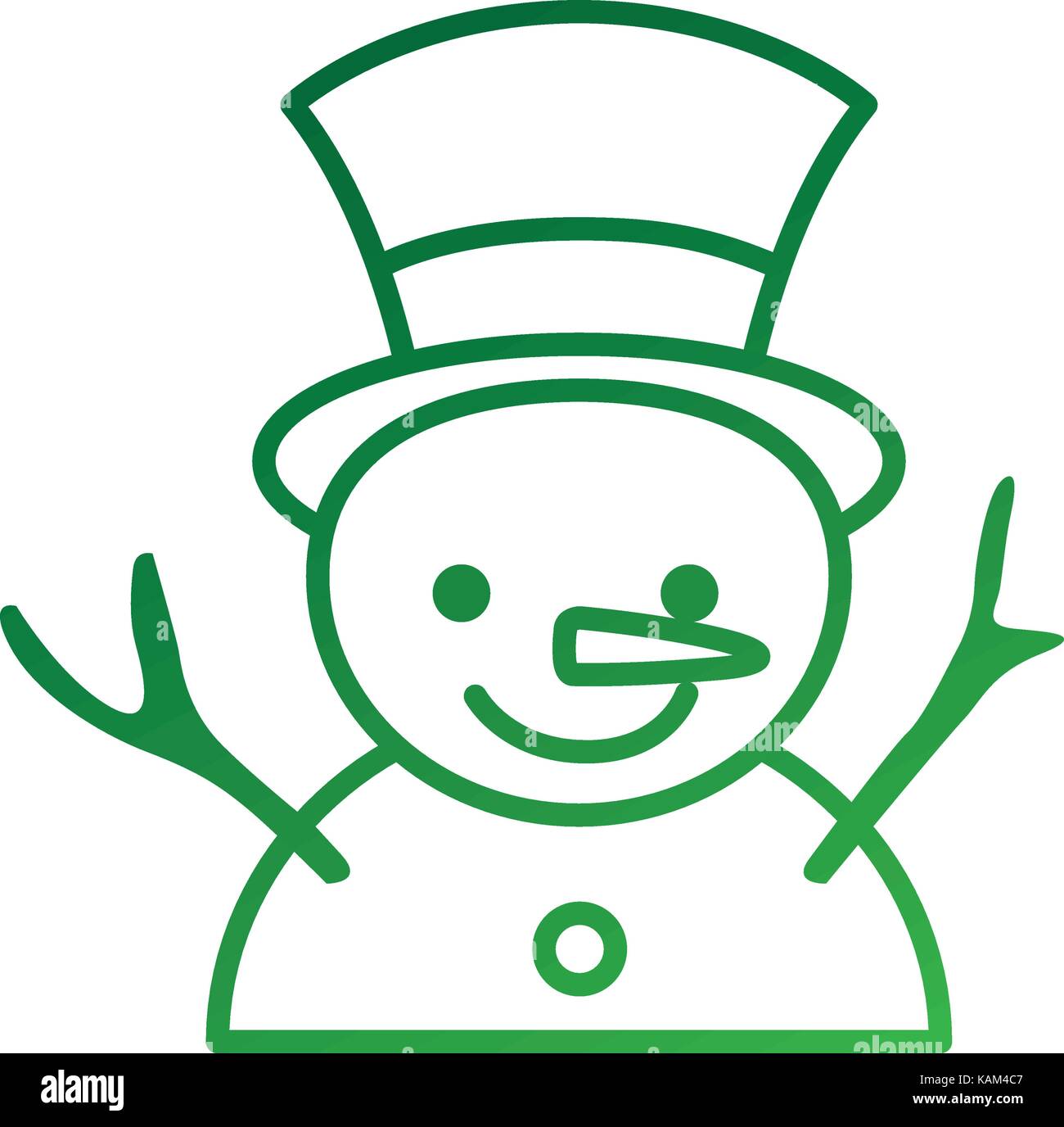 christmas snowman cartoon smile character winter Stock Vector Image ...
