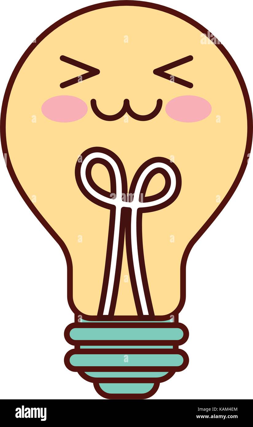 Kawaii lightbulb icon hi-res stock photography and images - Alamy