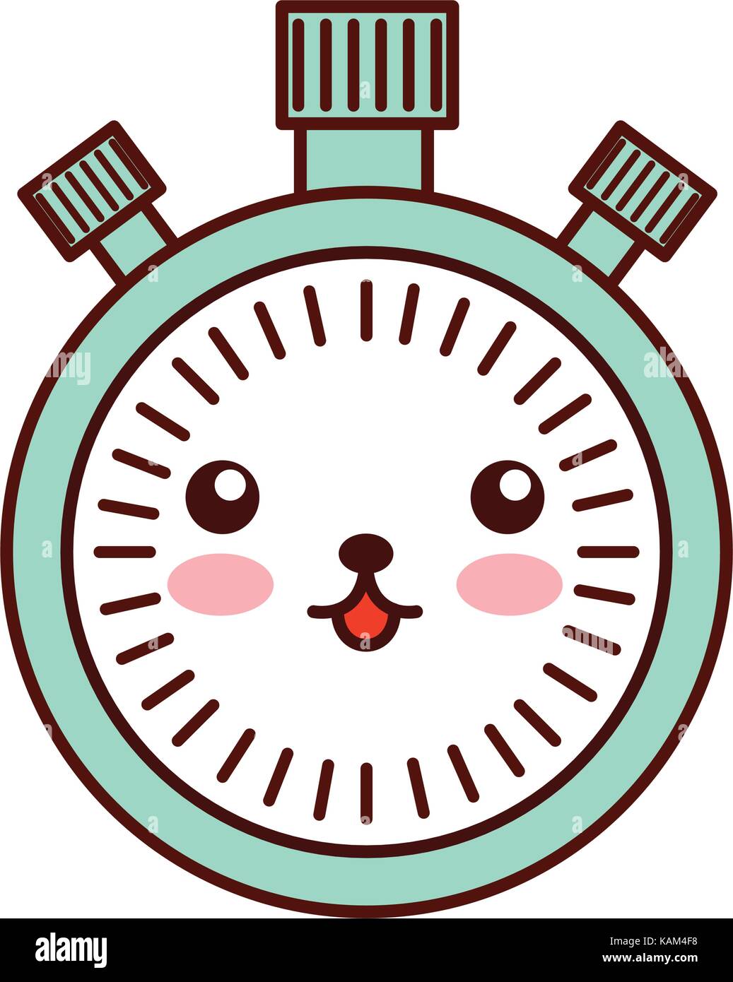 kawaii chronometer speed timer cartoon Stock Vector Image & Art - Alamy