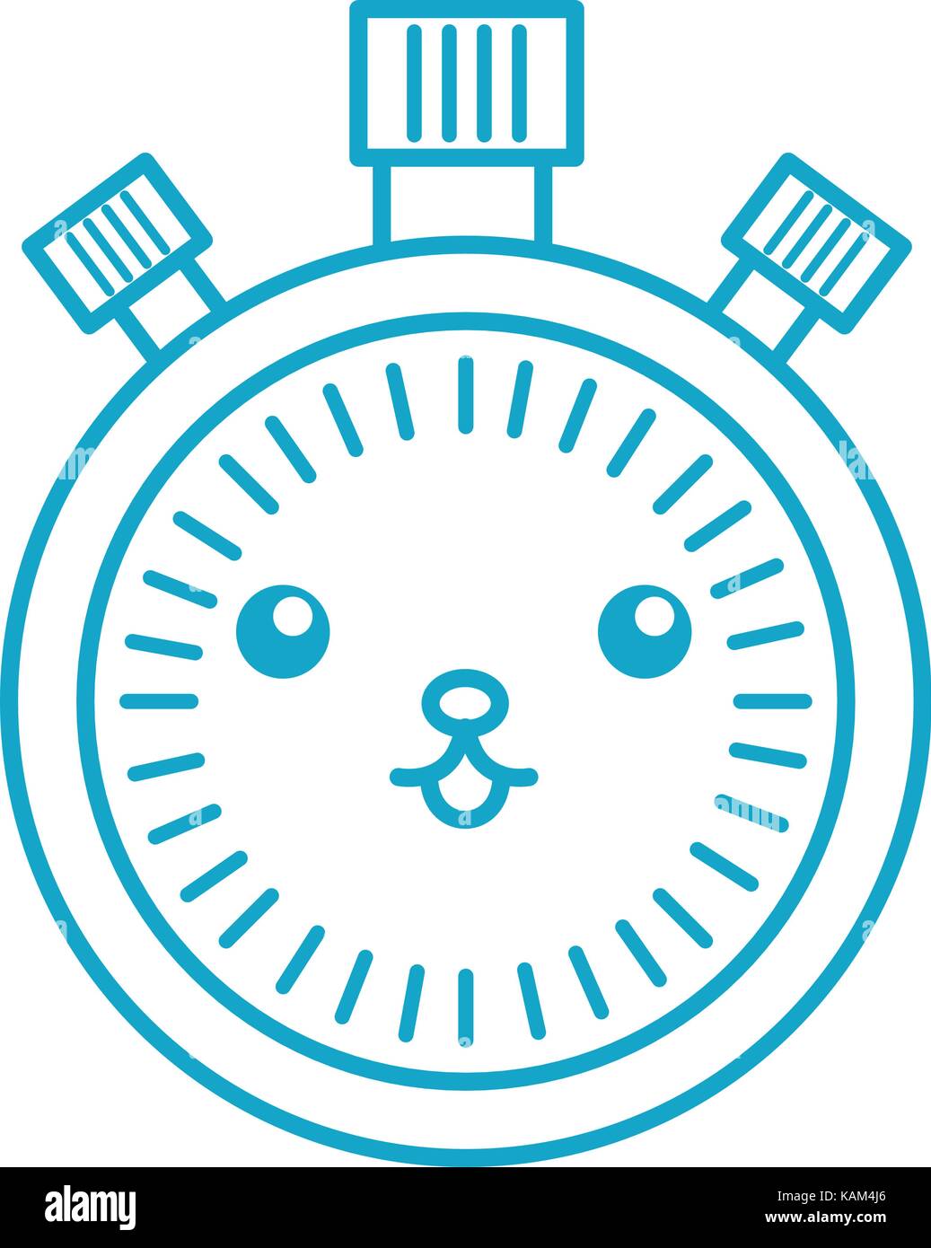 kawaii chronometer speed timer cartoon Stock Vector Image & Art - Alamy