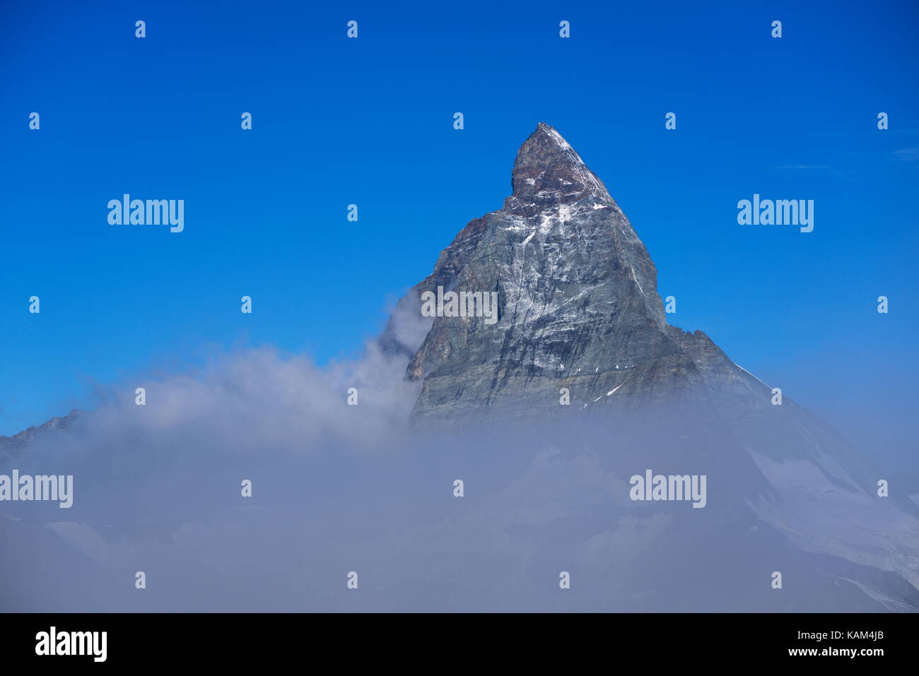 View of Matterhorn from Gornergrat Stock Photo - Alamy
