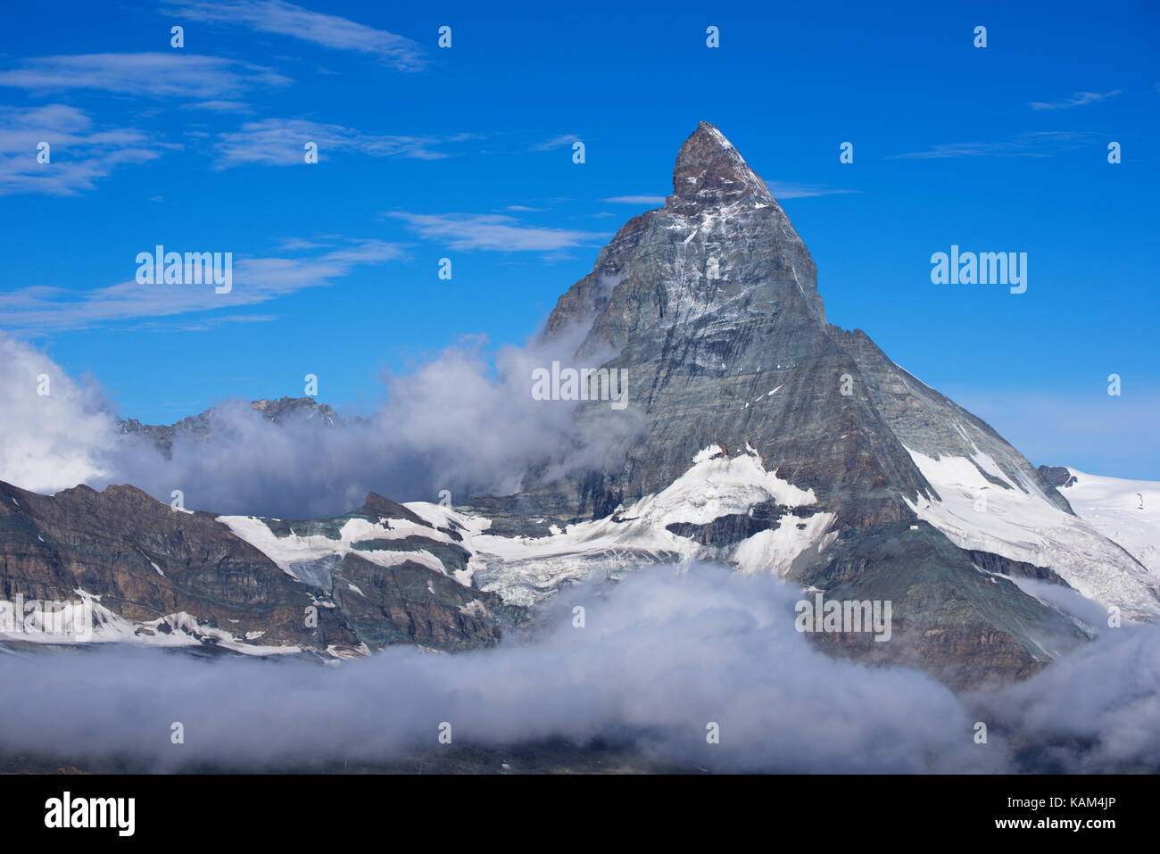 View of Matterhorn from Gornergrat Stock Photo - Alamy