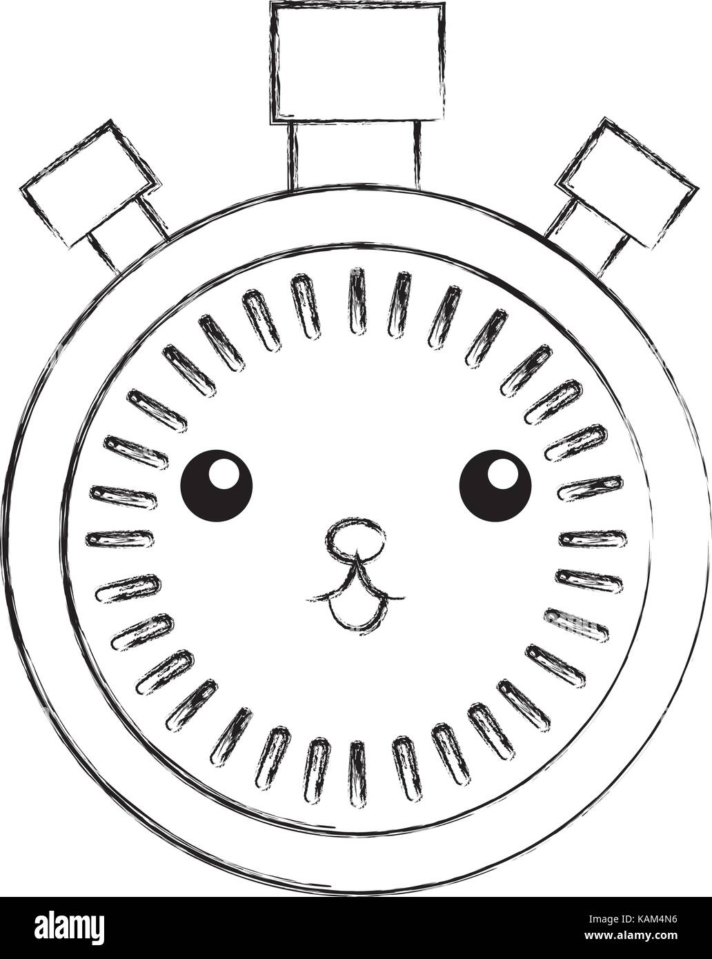 kawaii chronometer speed timer cartoon Stock Vector Image & Art - Alamy
