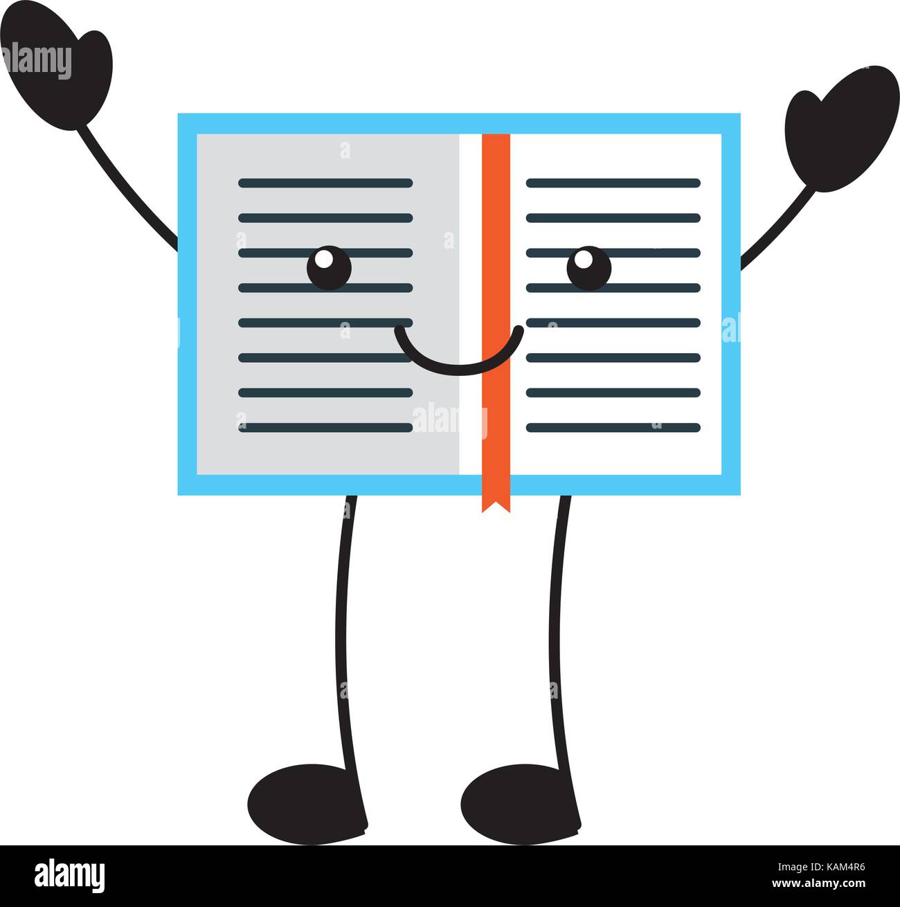 kawaii book personal organiser cartoon Stock Vector Image & Art - Alamy
