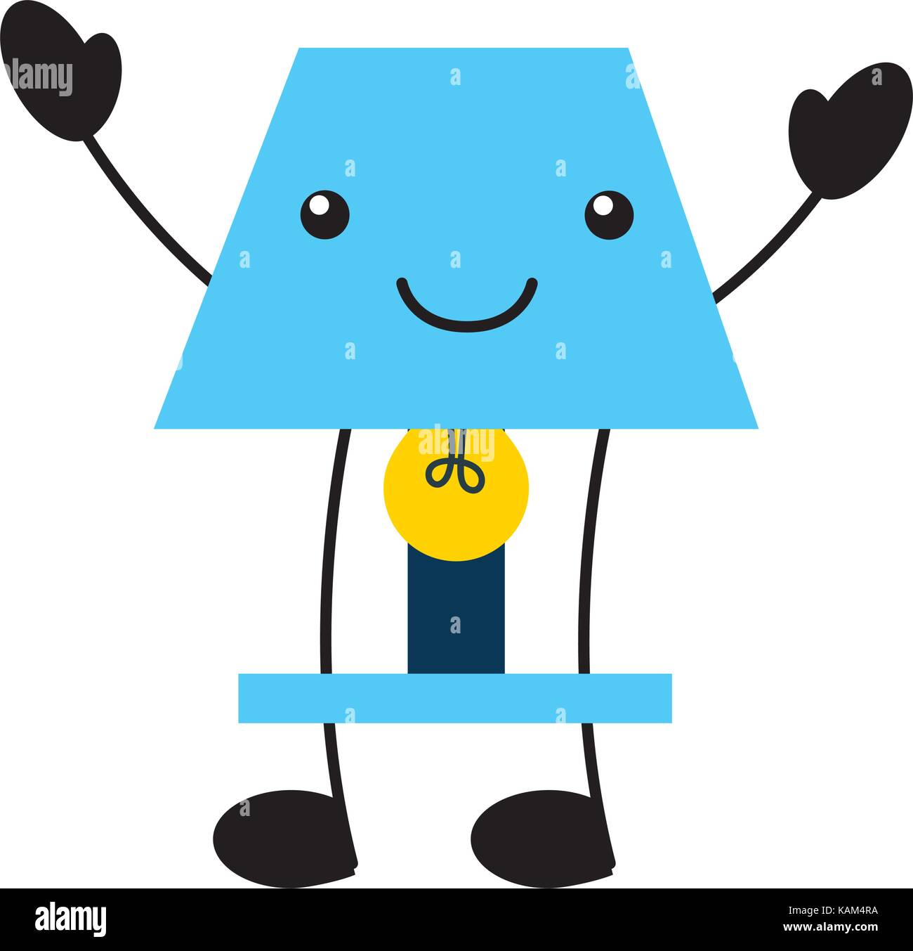 kawaii lamp decoration ornament cartoon Stock Vector Image & Art - Alamy