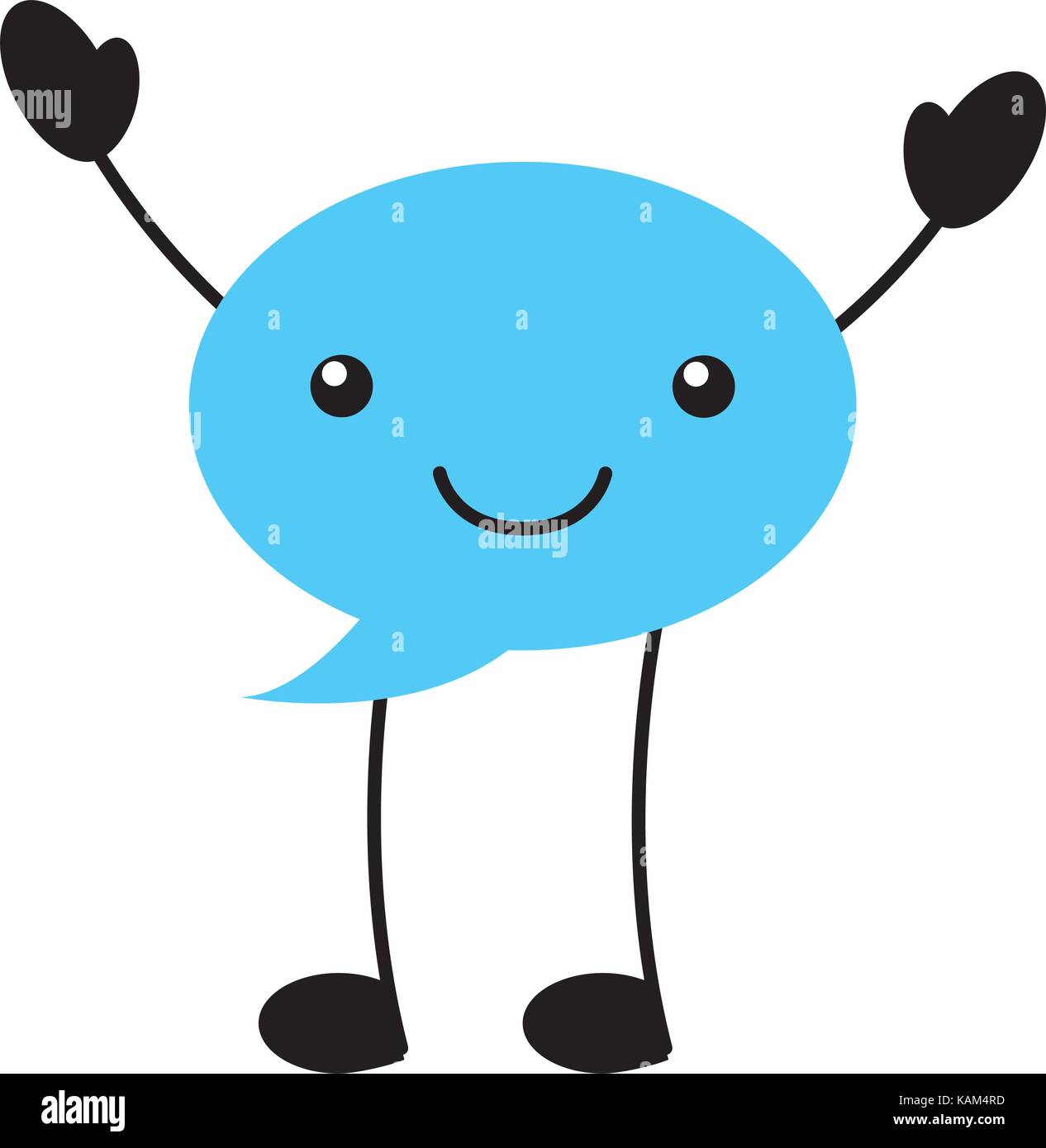 kawaii speech bubble chat comment message Stock Vector Image & Art - Alamy