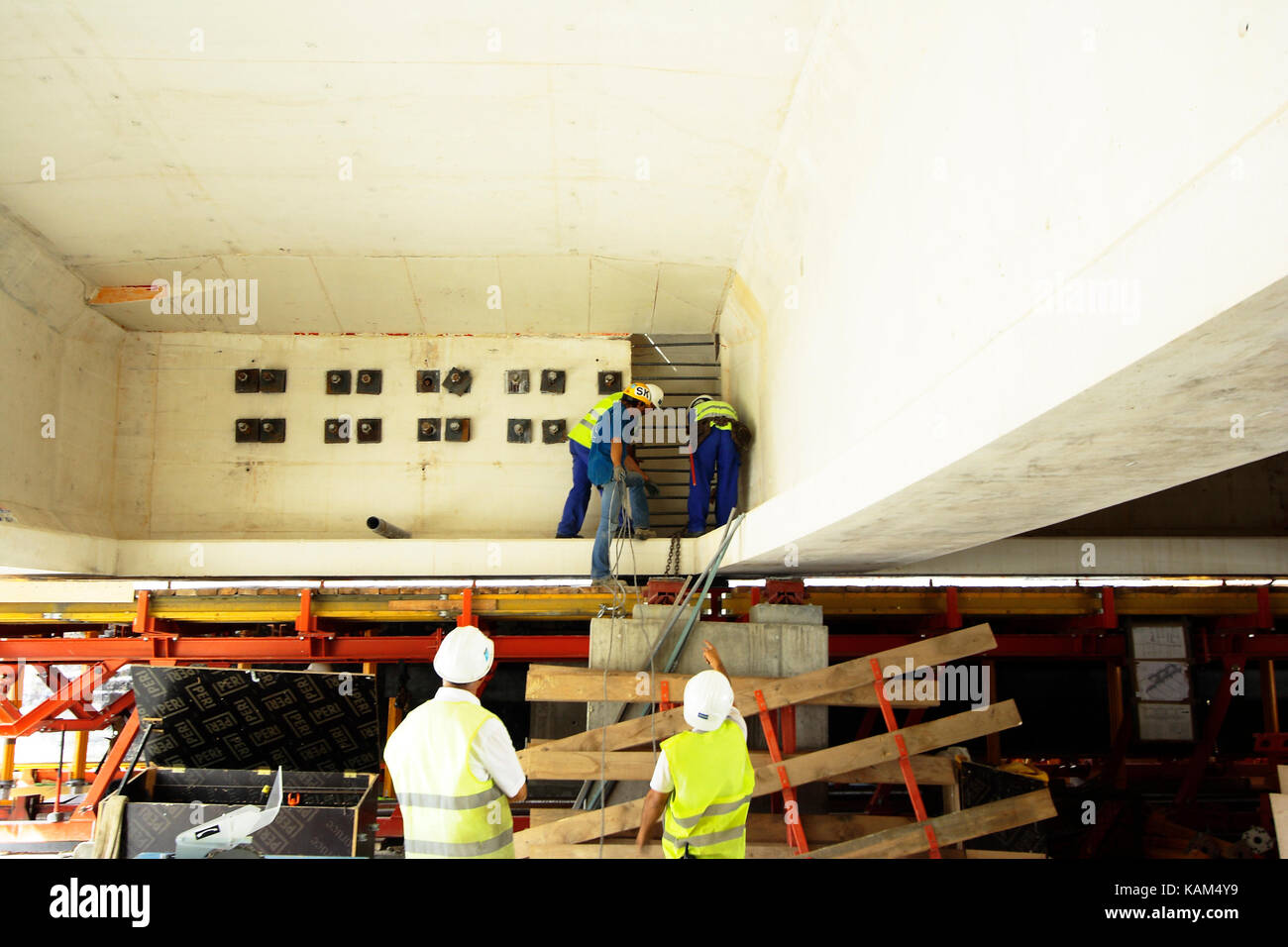 Constructive processes of a bridge Stock Photo - Alamy