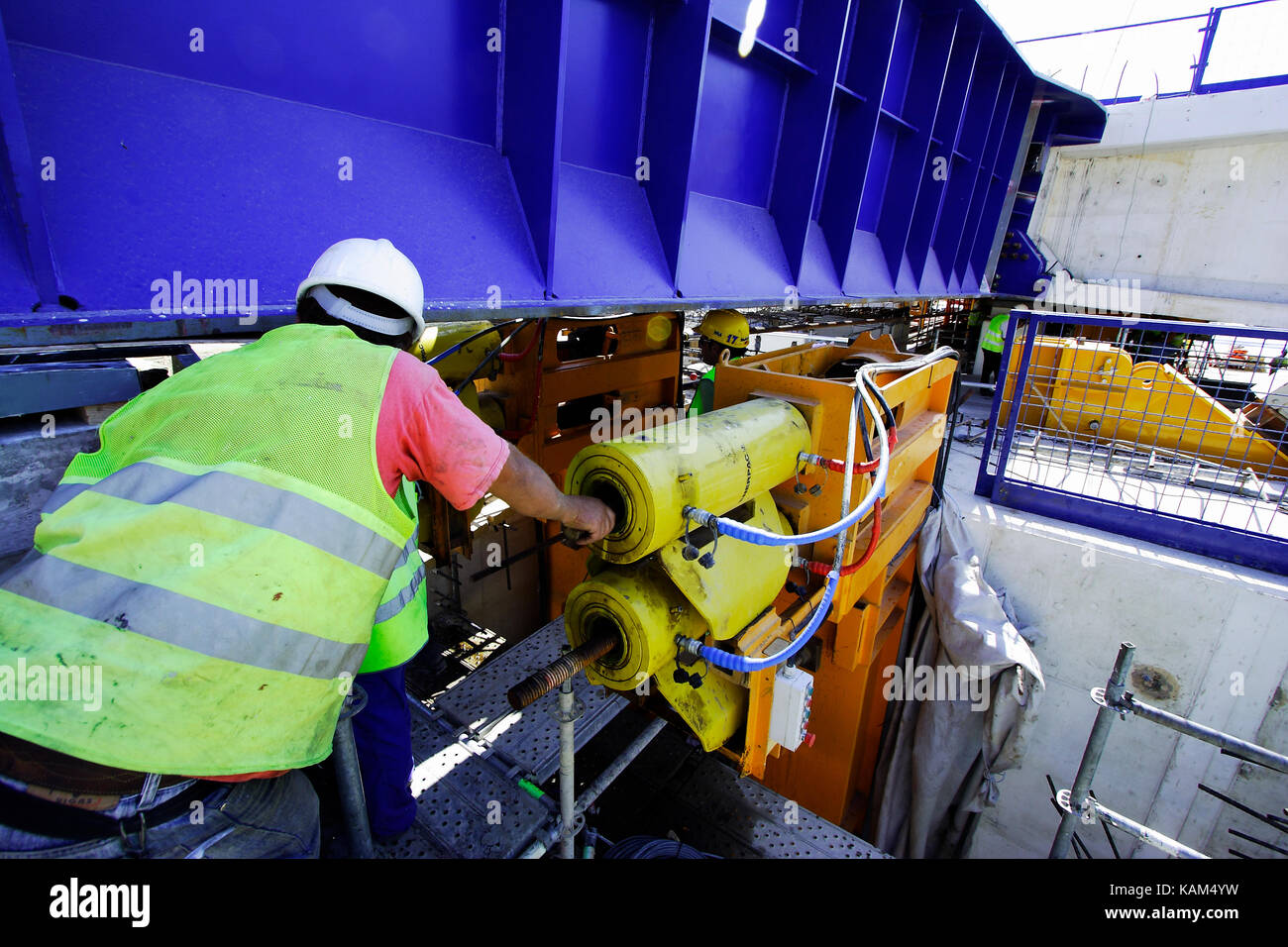 Constructive processes of a bridge Stock Photo - Alamy