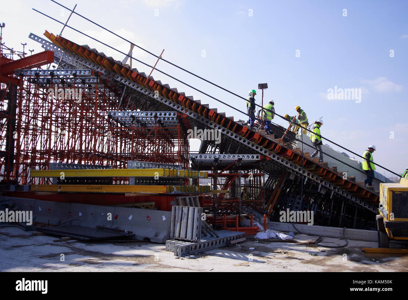 Constructive processes of a bridge Stock Photo - Alamy