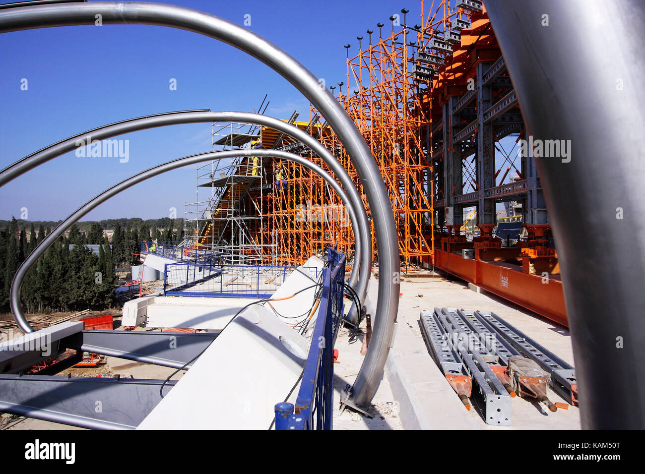 Constructive processes of a bridge Stock Photo - Alamy
