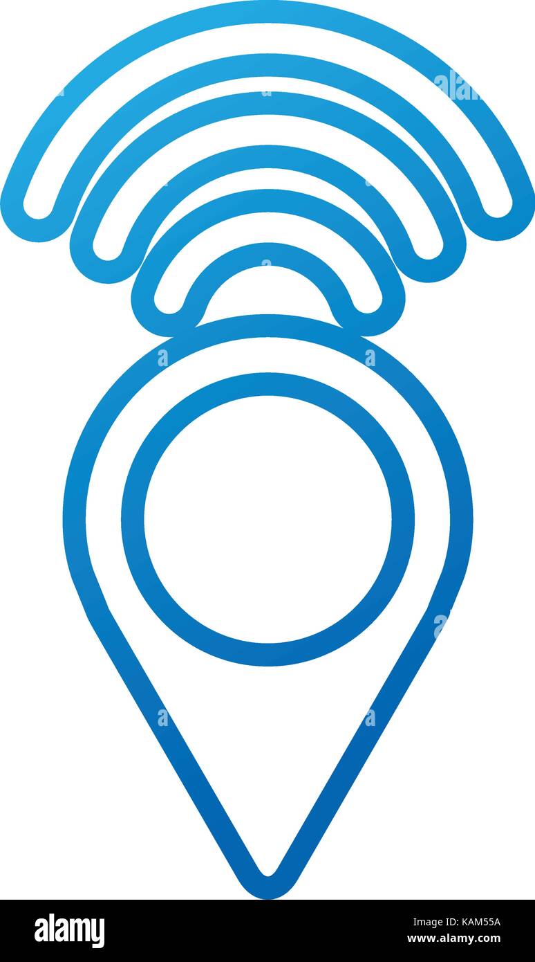 pointer map wifi internet signal navigation Stock Vector Image & Art ...