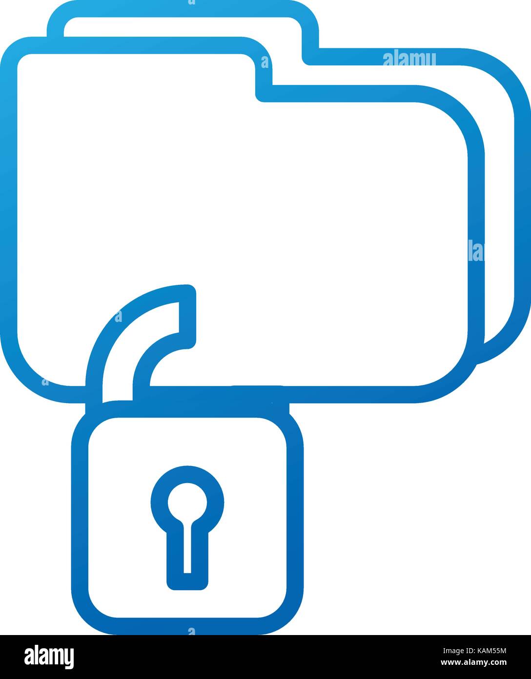 folder file security protection data digital Stock Vector Image & Art ...