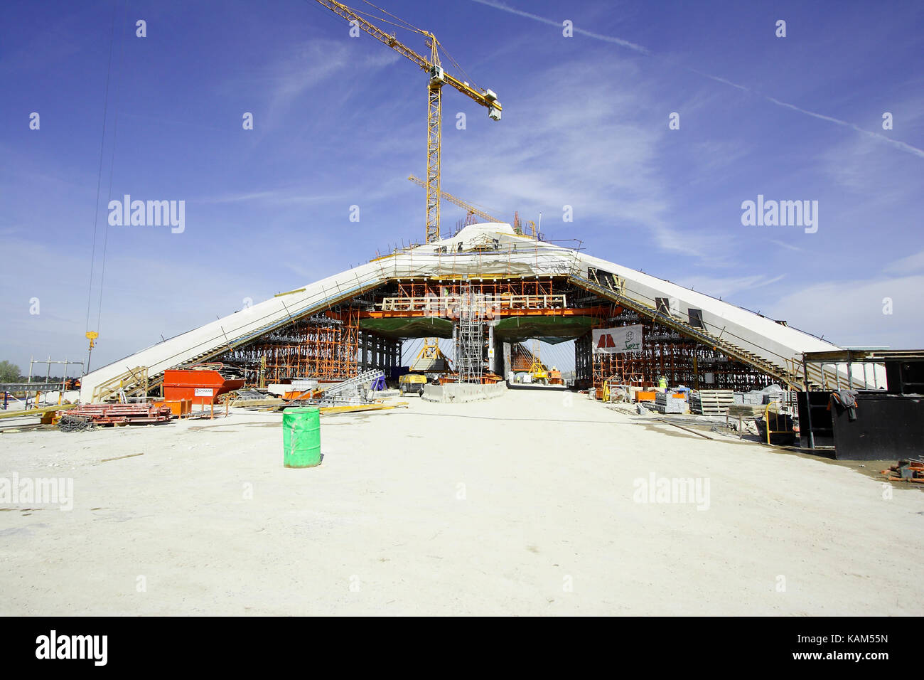 Constructive processes of a bridge Stock Photo - Alamy