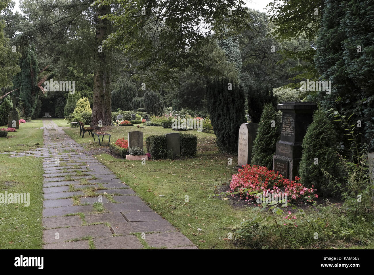 Ohlsdorf Cemetery in Hamburg, Germany, is the largest rural cemetery in ...