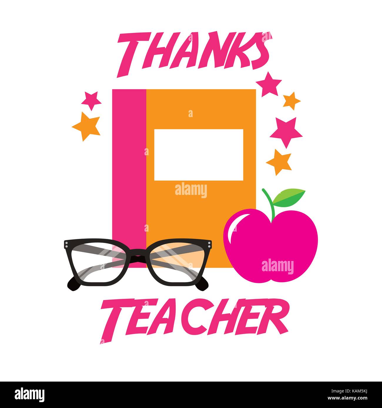 Thank you teacher card Cut Out Stock Images & Pictures - Alamy