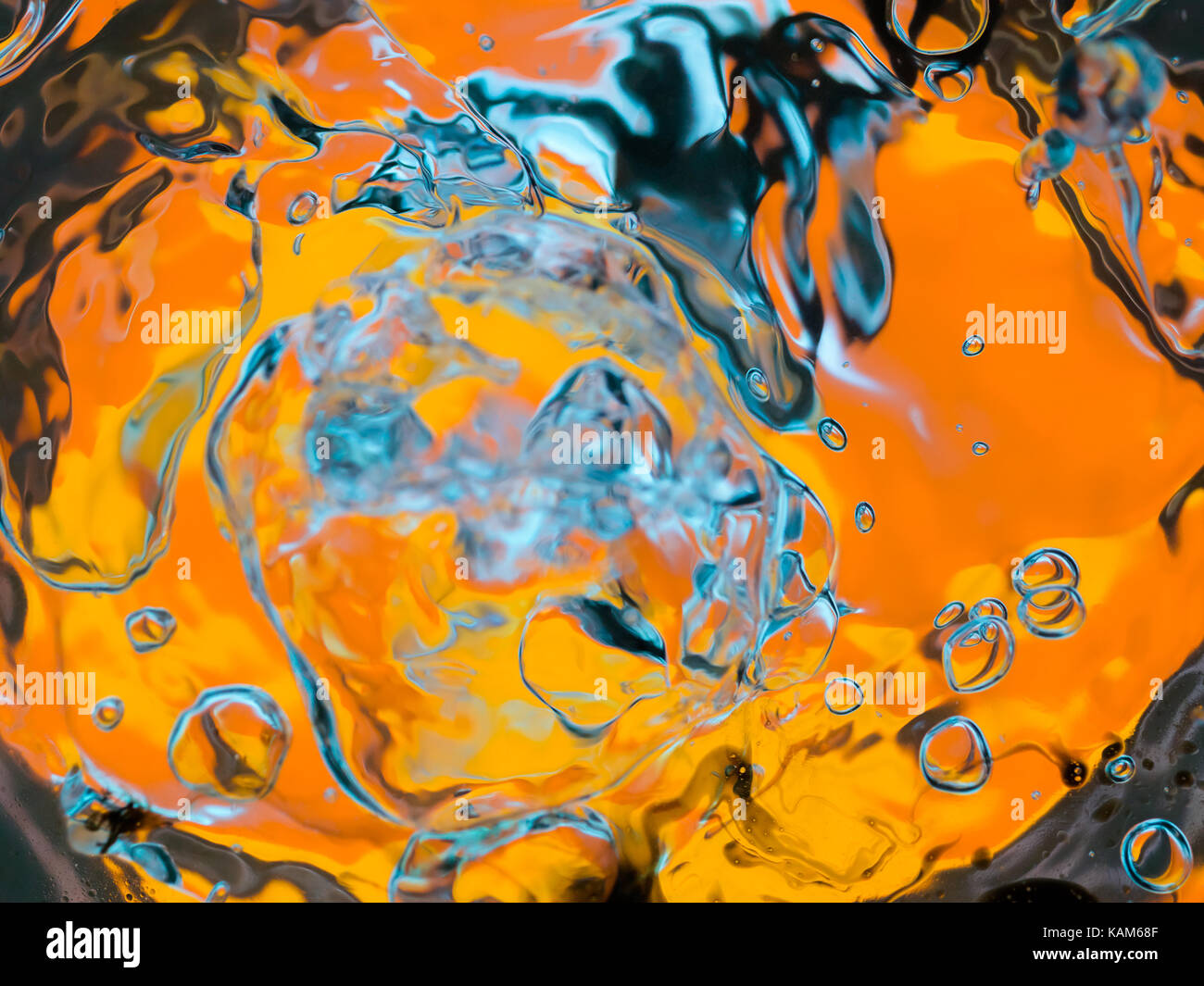 water bubbles on fire background, defocused Stock Photo - Alamy