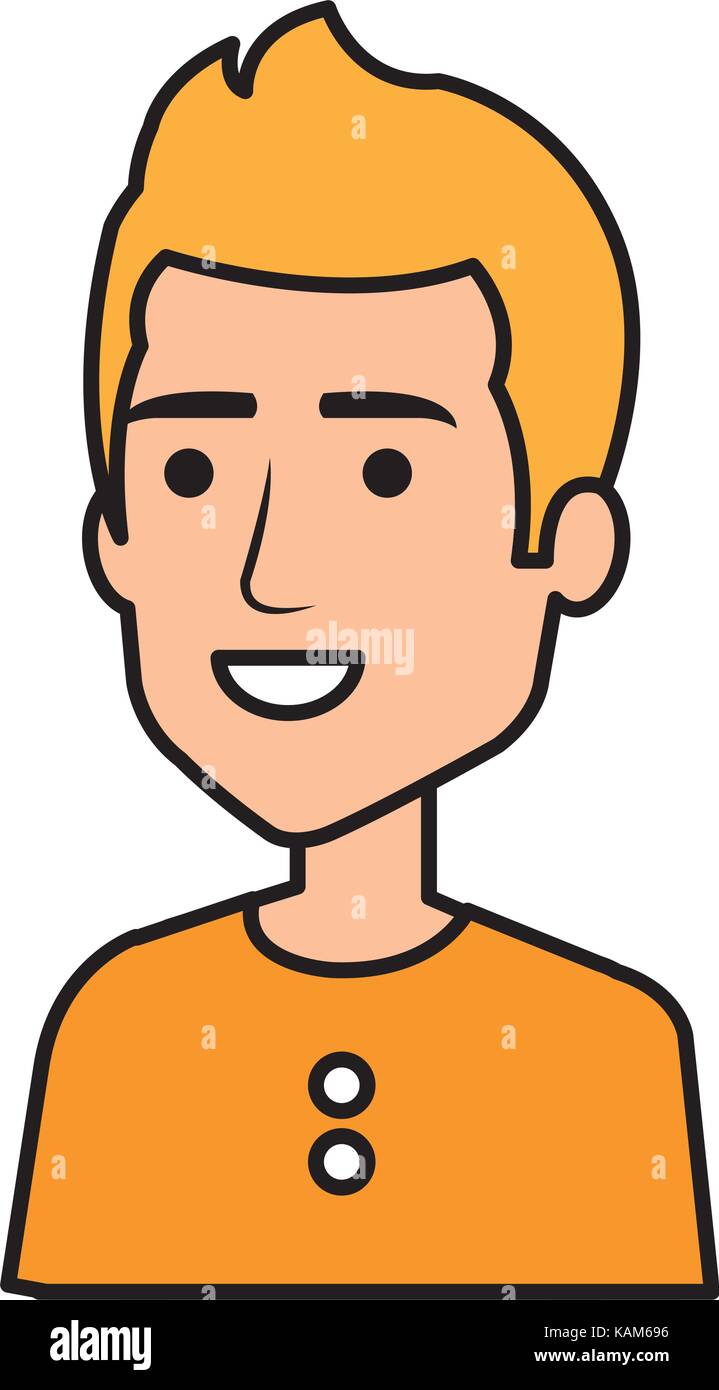 young man avatar character vector illustration design Stock Vector ...