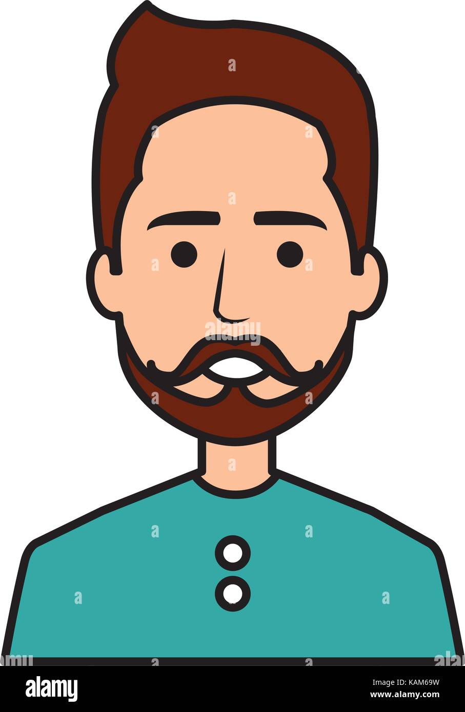 young man avatar character vector illustration design Stock Vector ...