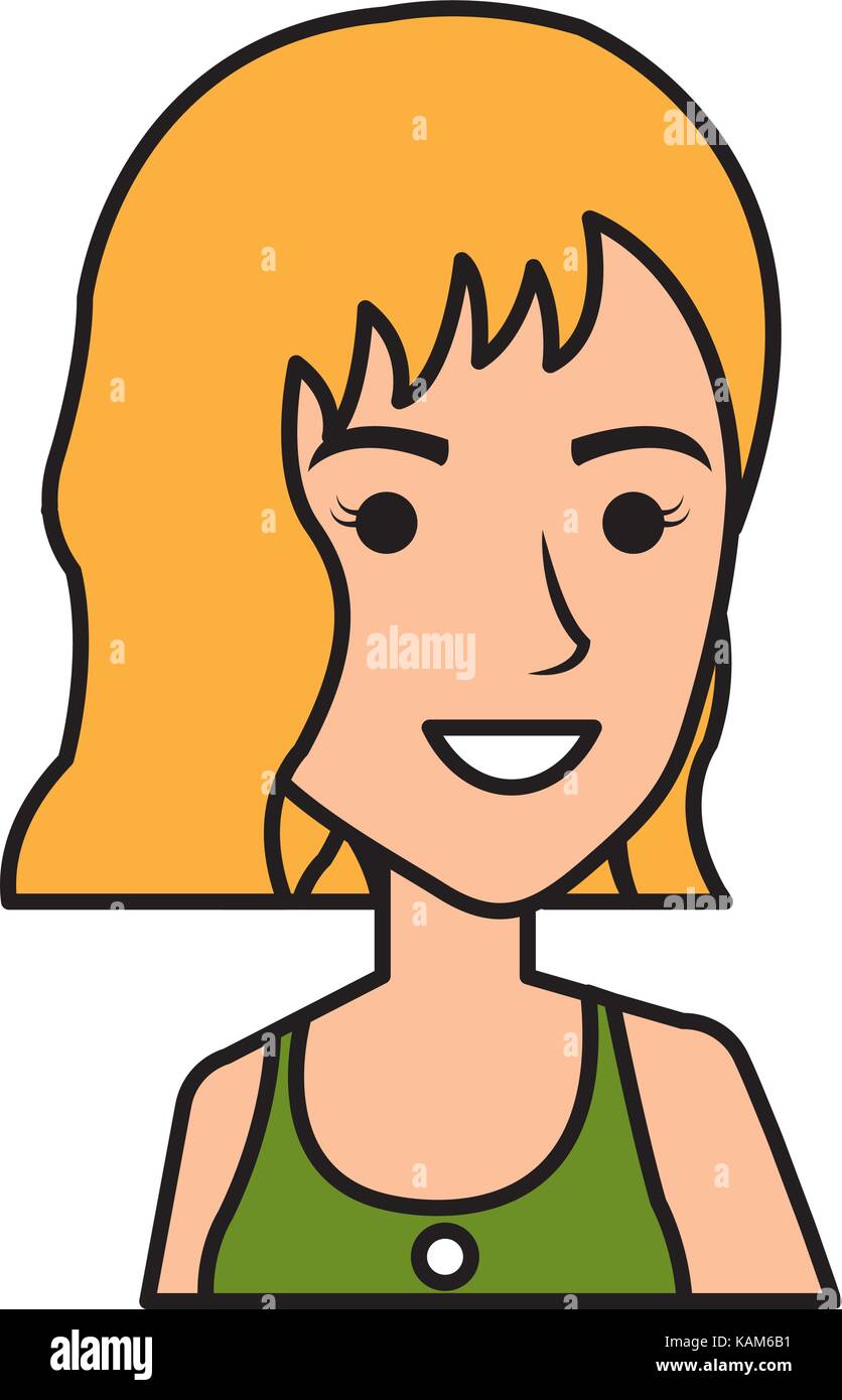 beautiful woman avatar character vector illustration design Stock ...