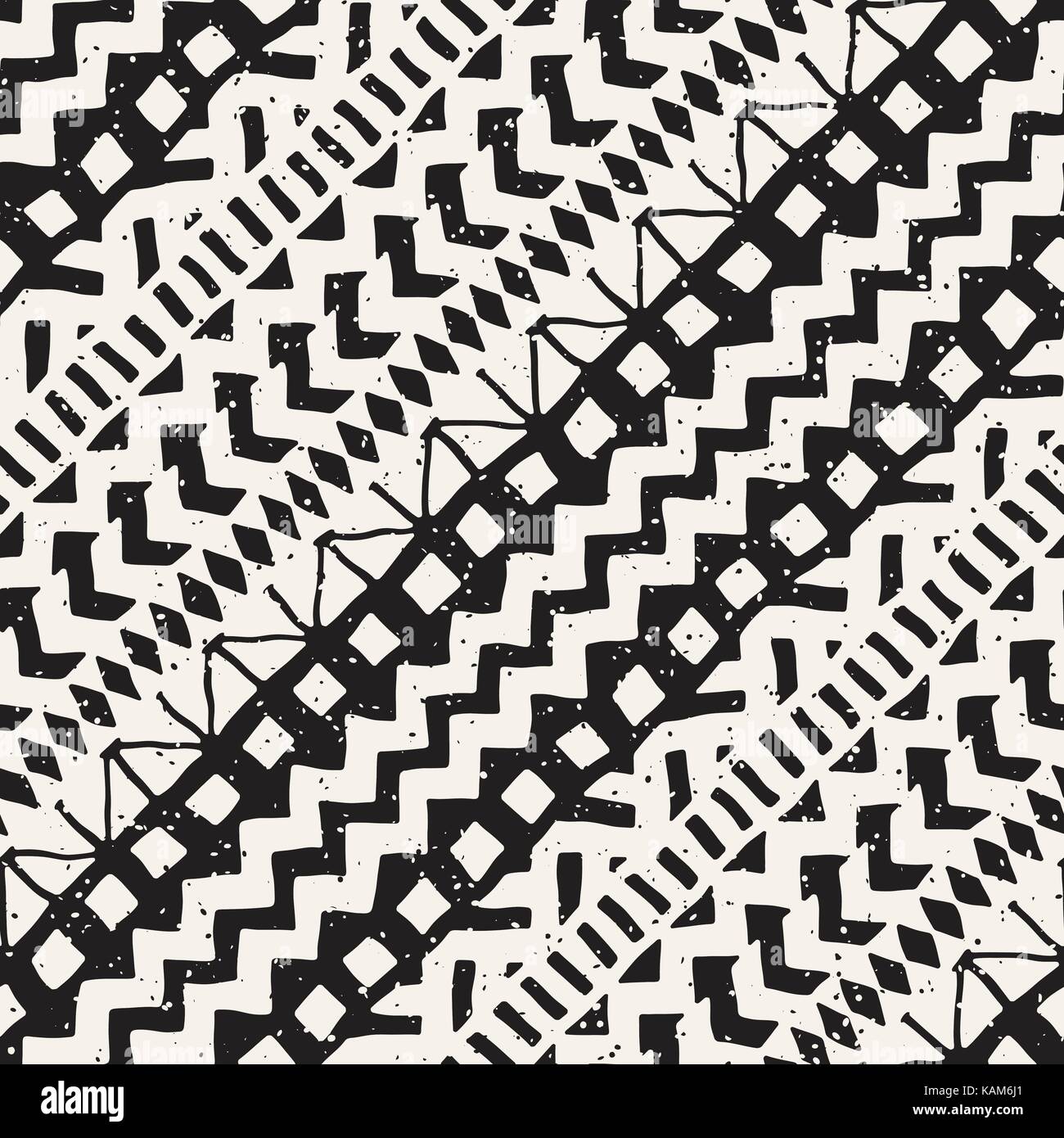 Geometric tribal style pattern Stock Vector Images - Alamy