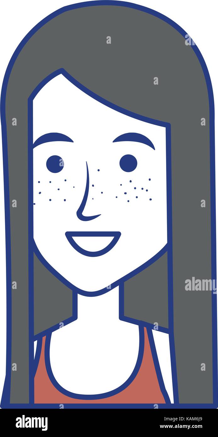 beautiful woman avatar character vector illustration design Stock ...