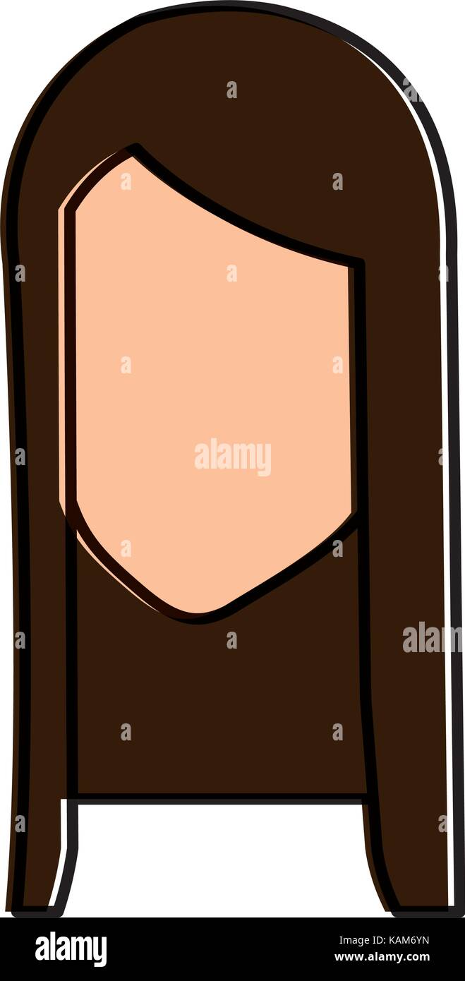 beautiful woman head avatar character vector illustration design Stock ...