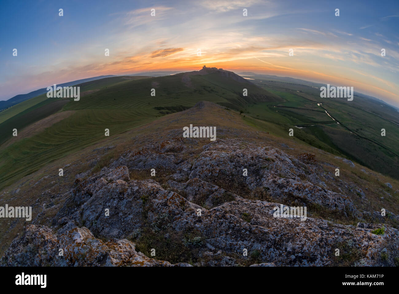 Enisala castle hi-res stock photography and images - Alamy