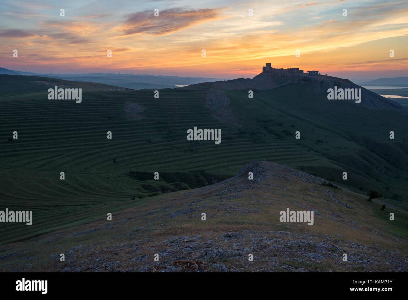 Enisala castle hi-res stock photography and images - Alamy