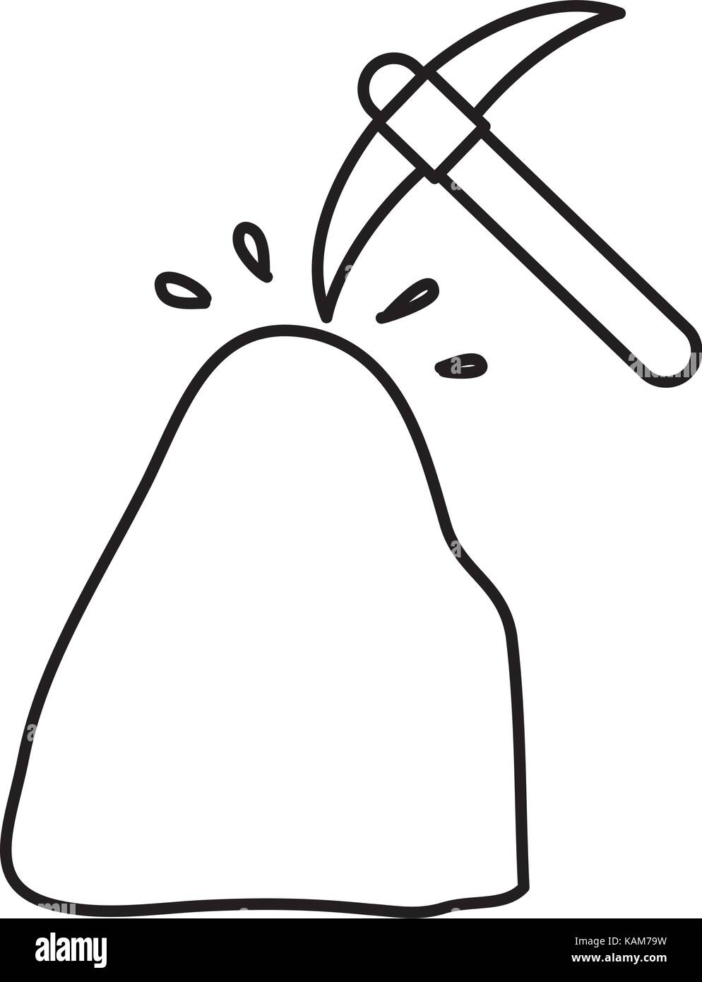 Heavy stone tool Stock Vector Images - Alamy