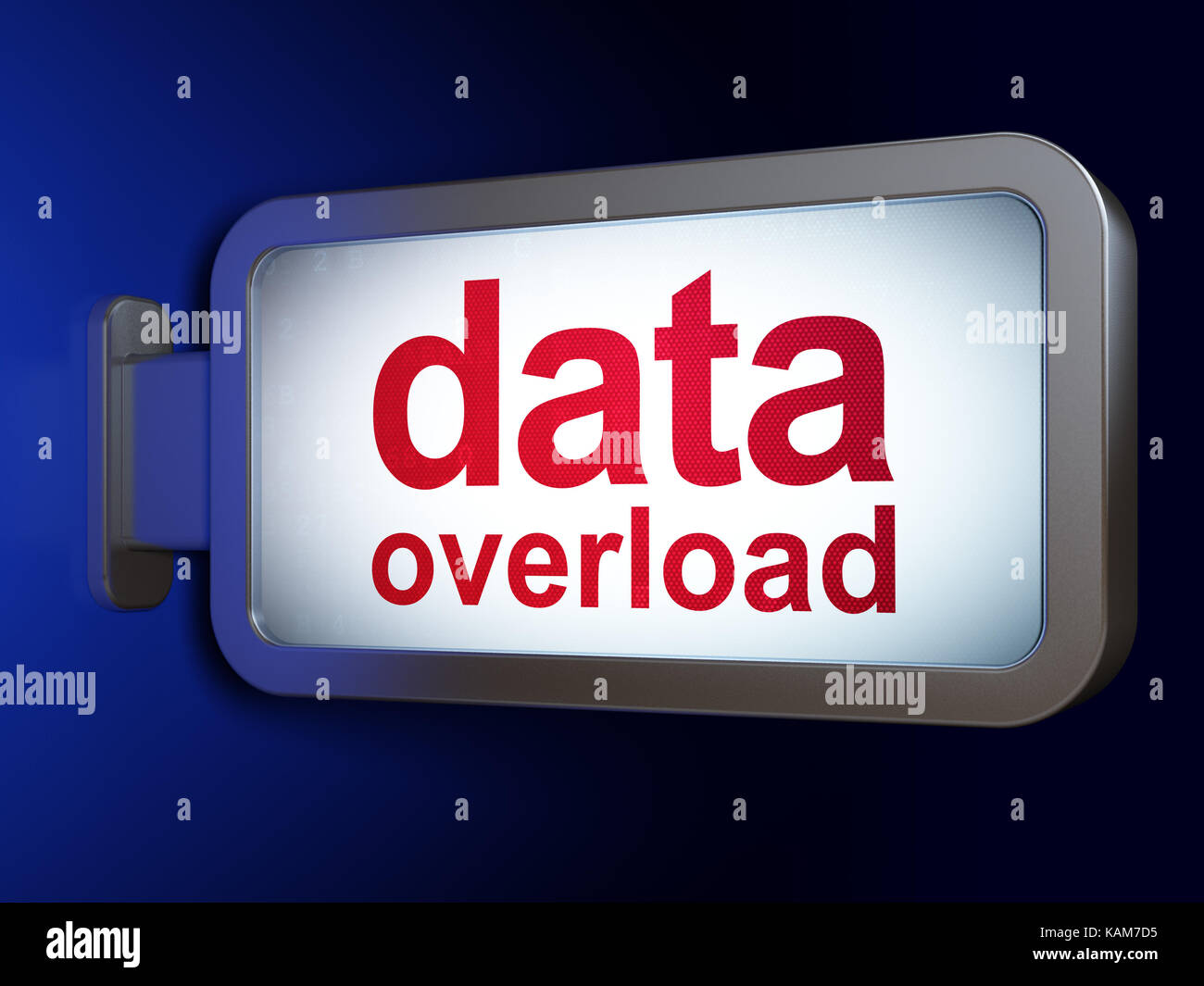 Data concept: Data Overload on billboard background Stock Photo - Alamy