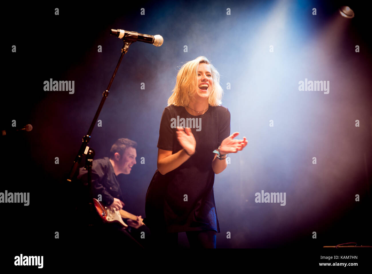 The Norwegian folk pop singer and musician Dagny performs a live ...