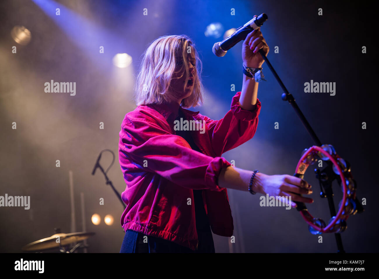 The Norwegian folk pop singer and musician Dagny performs a live ...