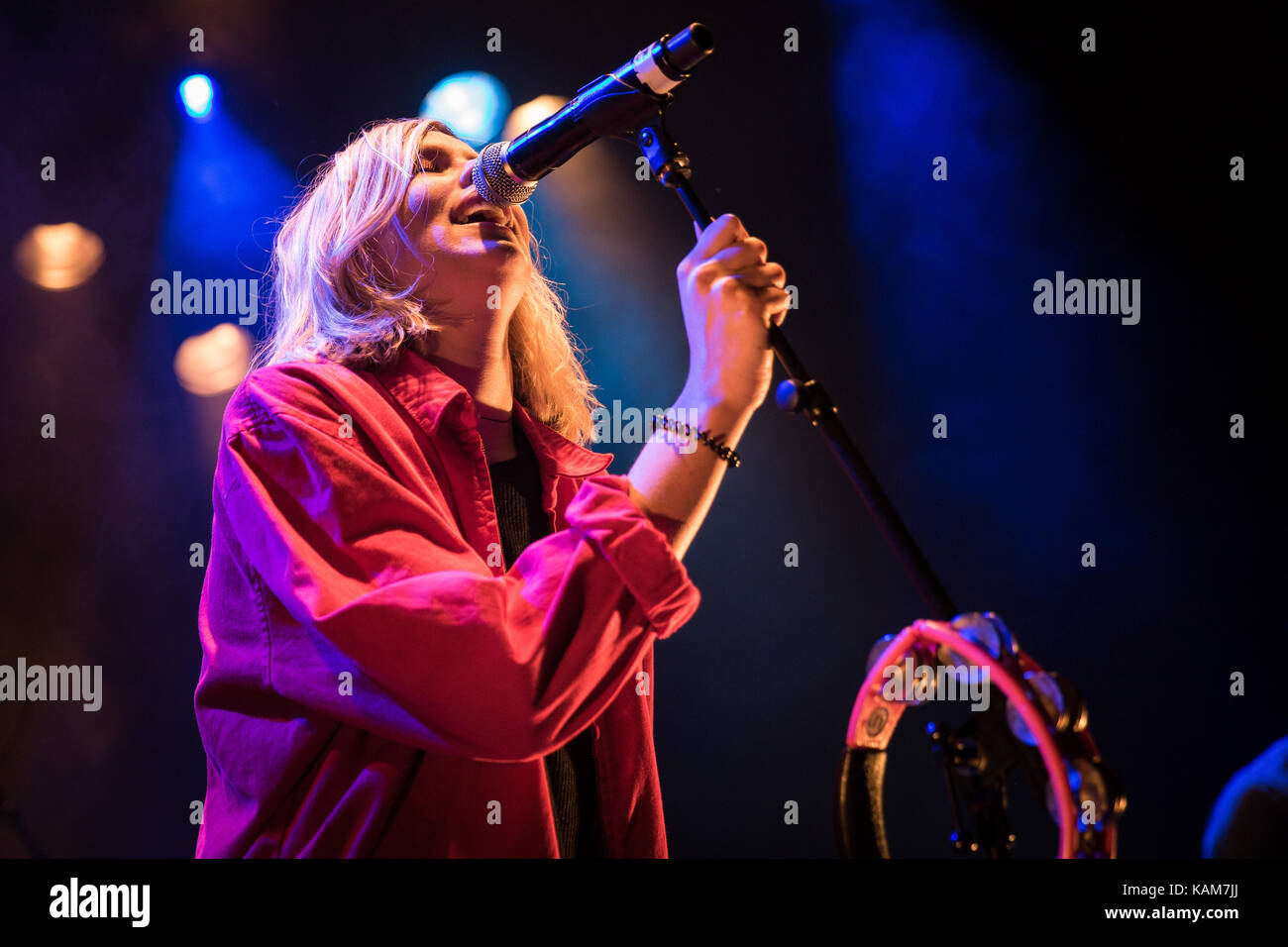 The Norwegian folk pop singer and musician Dagny performs a live ...