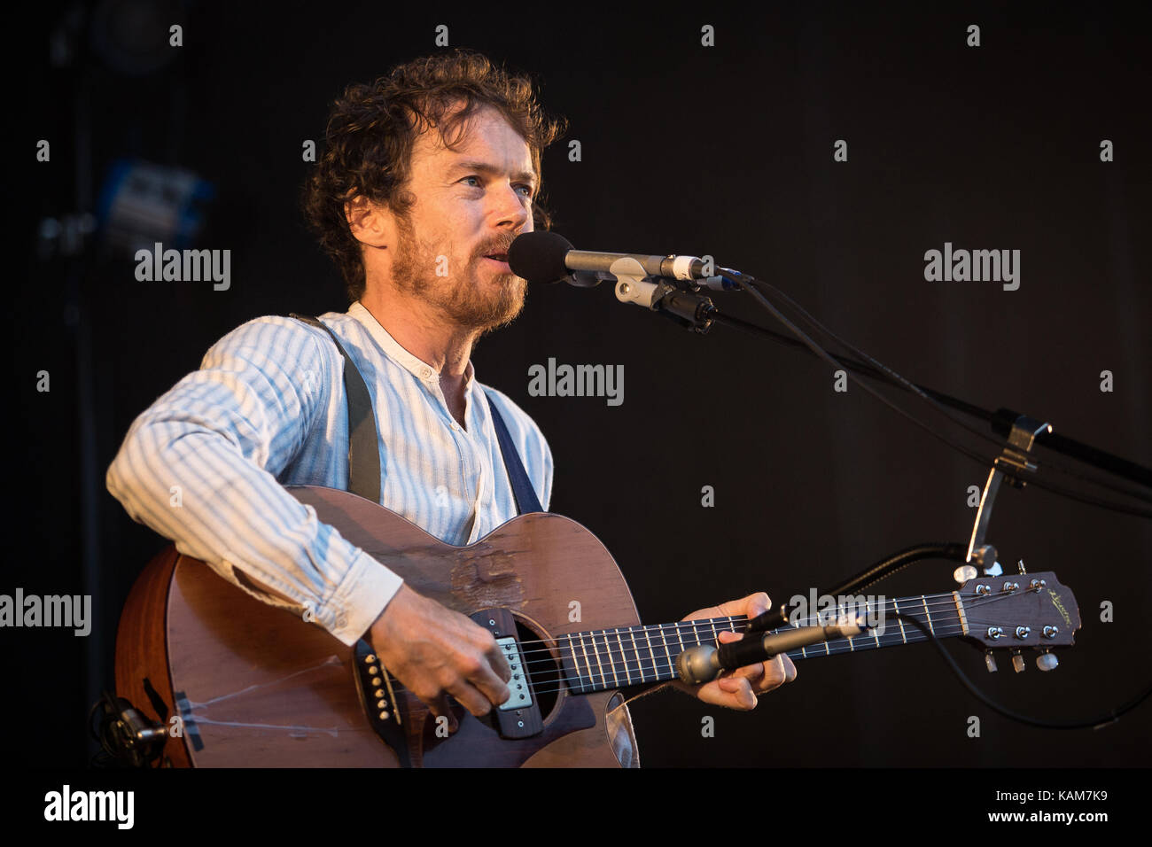 The Irish singer, musician and songwriter Damien Rice performs a live ...