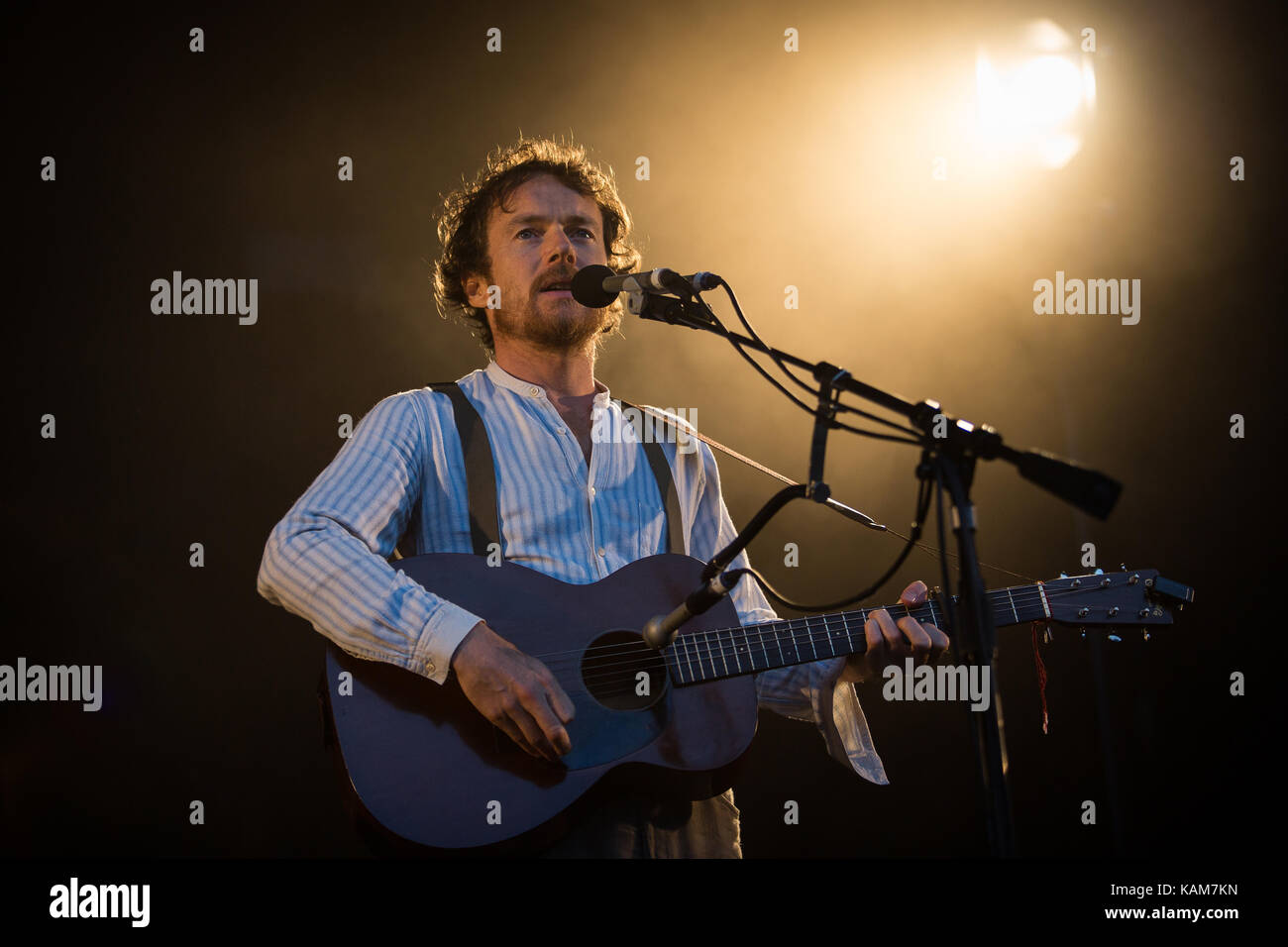 The Irish singer, musician and songwriter Damien Rice performs a live ...
