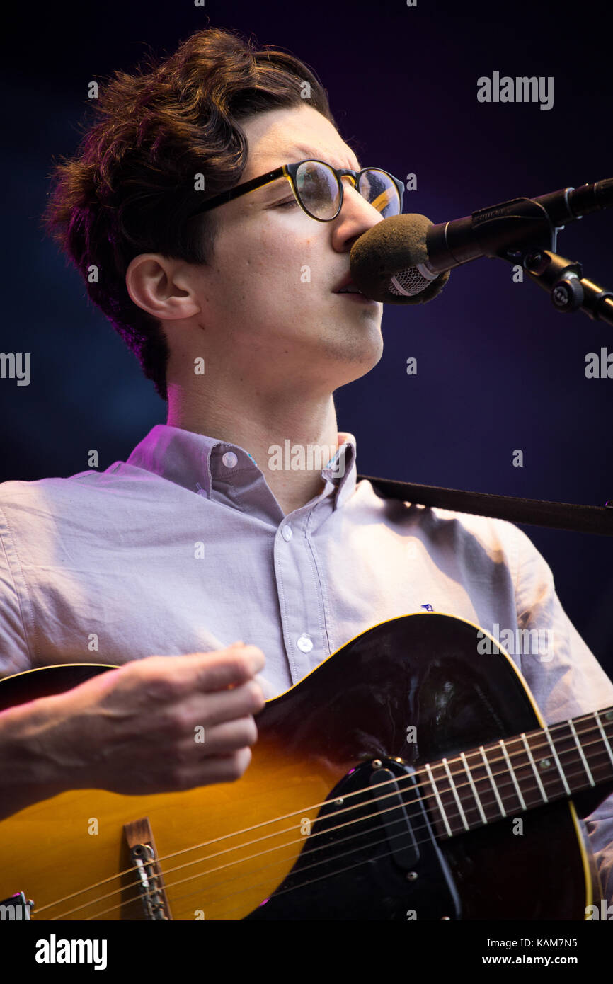 The British singer-songwriter and musician Dan Croll performs a live ...